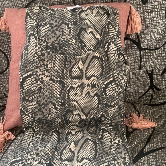 Zara | Tops | Zara Snake Print Top | Poshmark